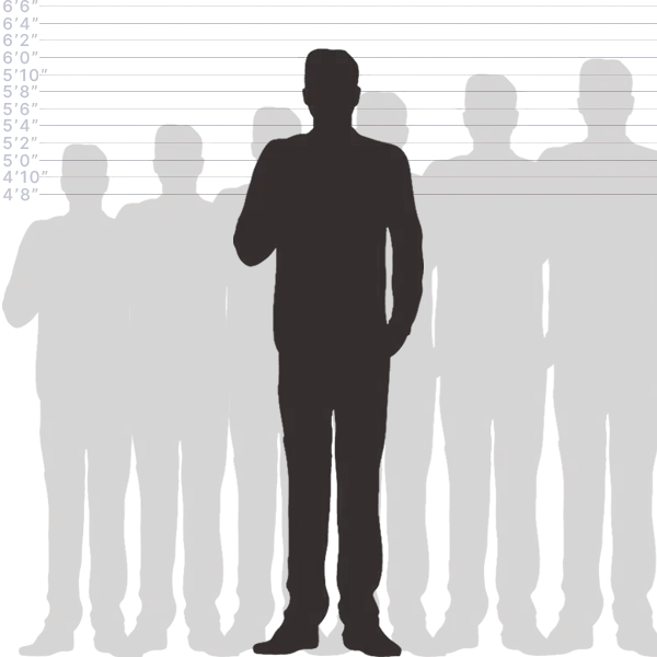 Convert 186 CM to Inches | Visual Length Comparison